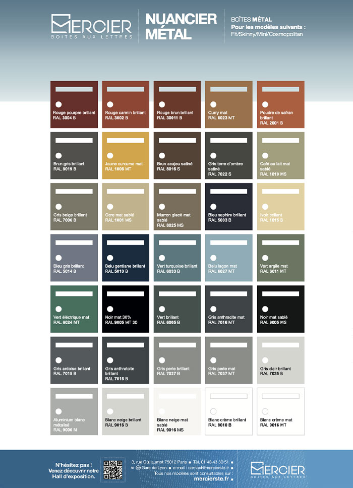 Mercier | Nos Nuanciers